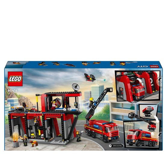 LEGO City Brannstasjon Med Brannbil Hjem Lekia No